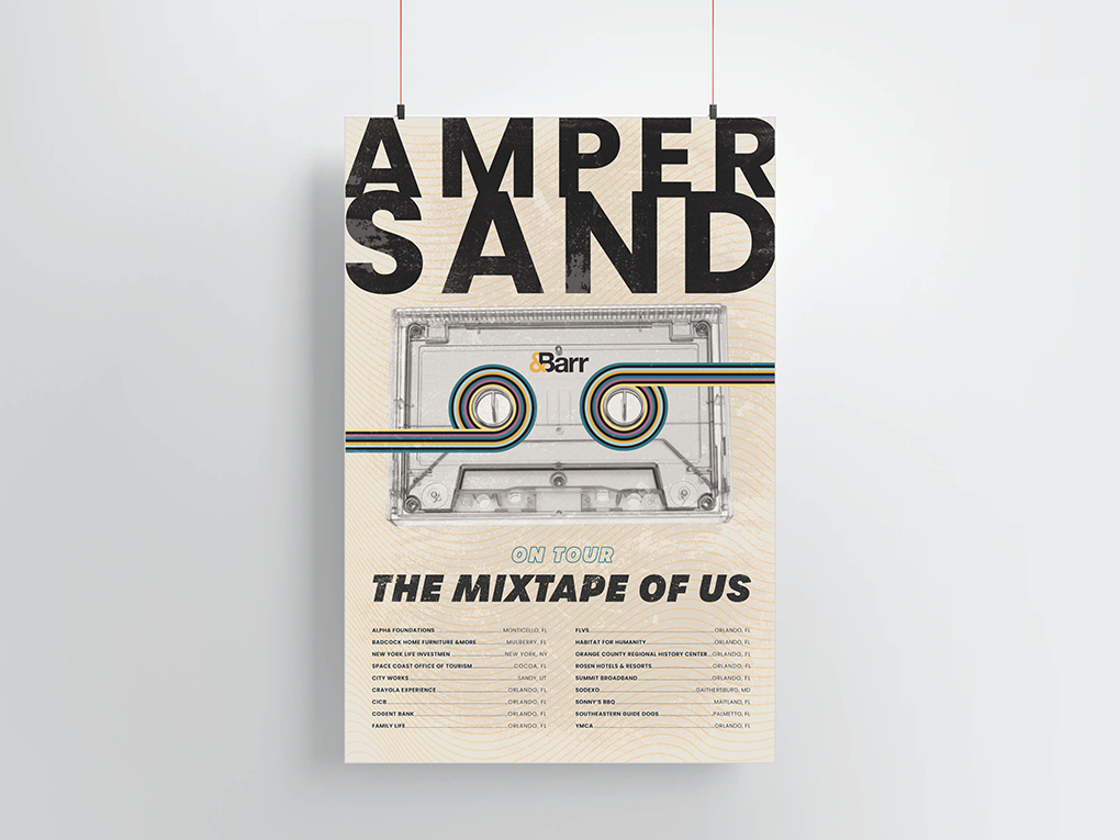 AMPersand Set List Poster | ADDY Winners 2022